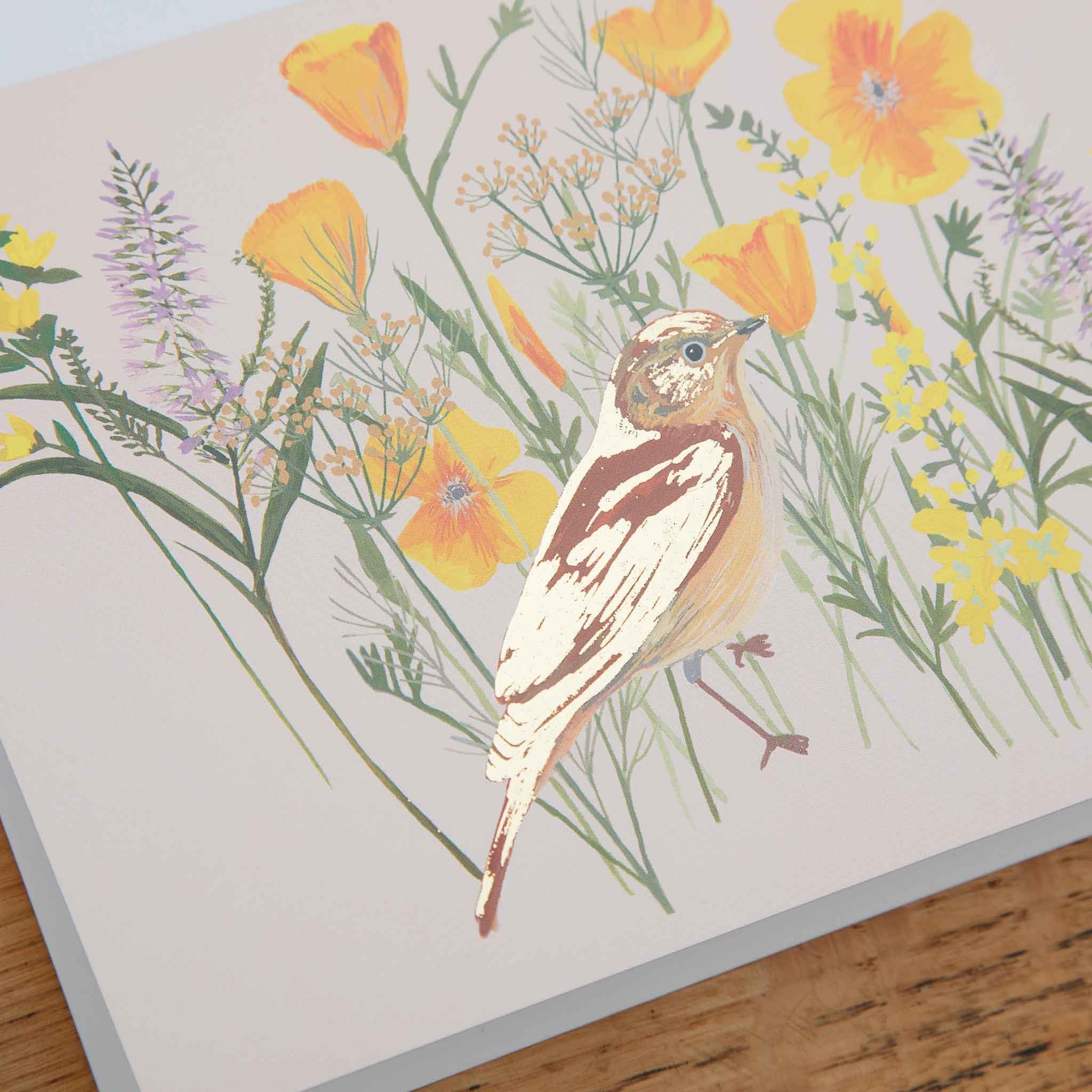 Blank Note Bird Card | Etsy