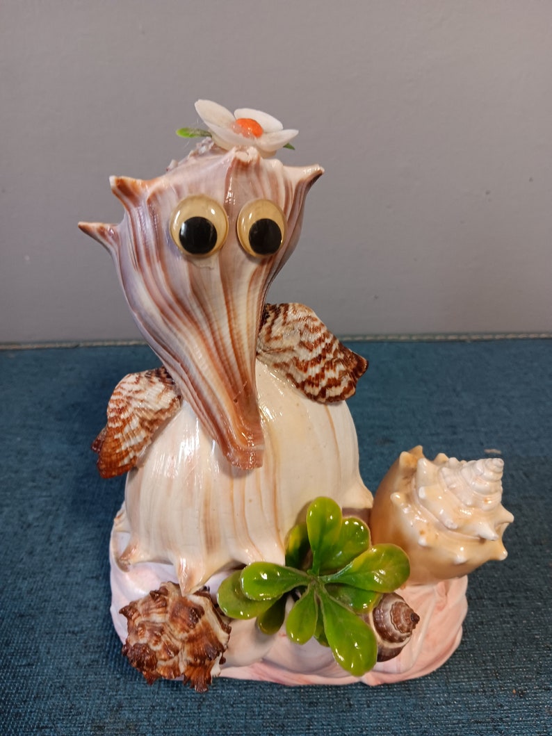Seashell Character From 1960s | Midcentury Souvenir - Etsy