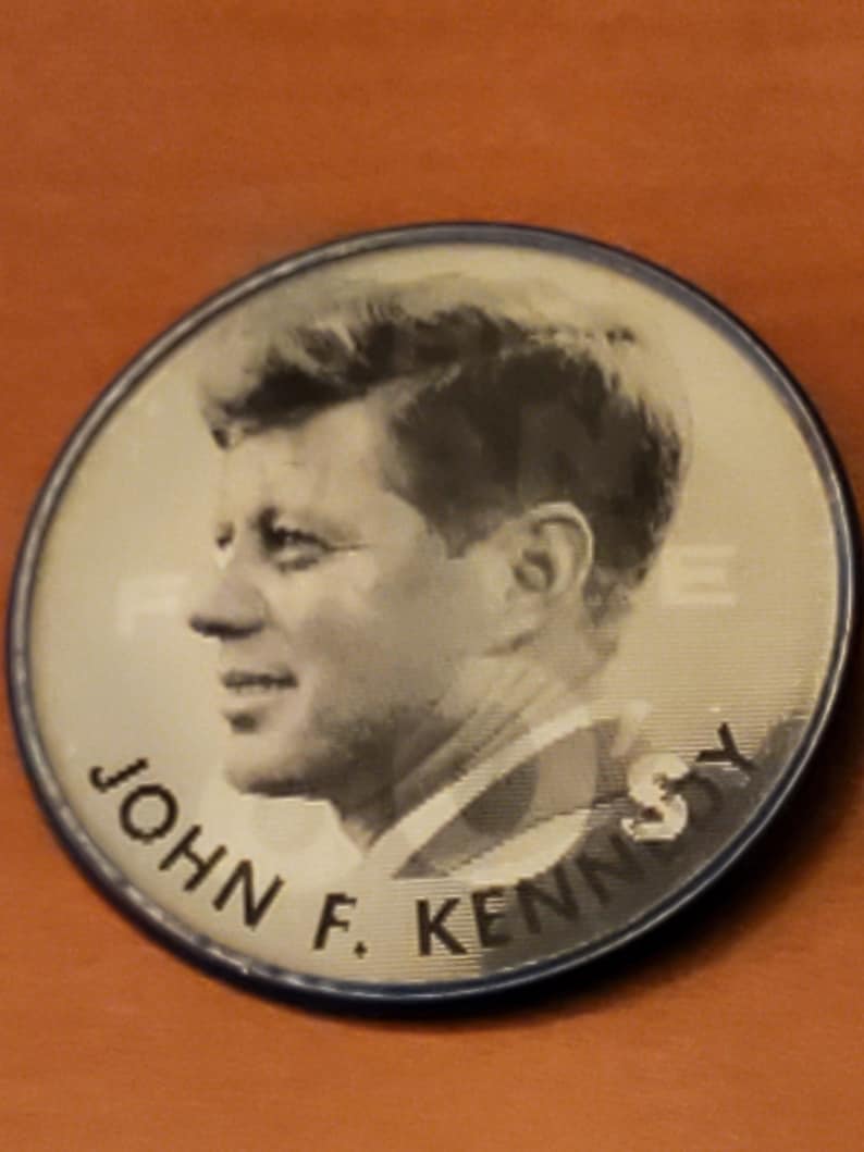 John F Kennedy Campaign Button by Vari Vue - Etsy
