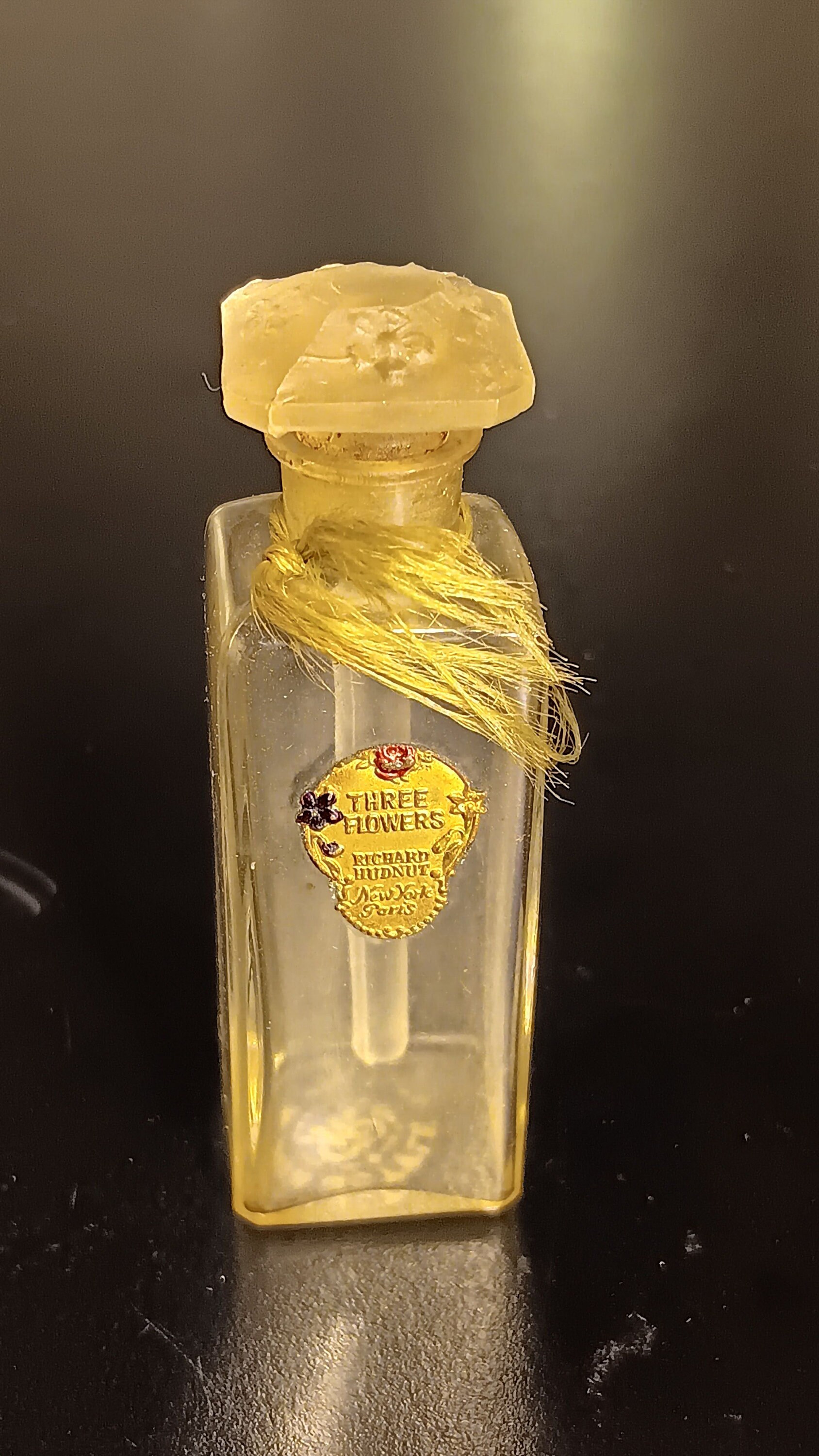 1920s Vintage Perfume Bottle Three Flowers New York Paris - Etsy