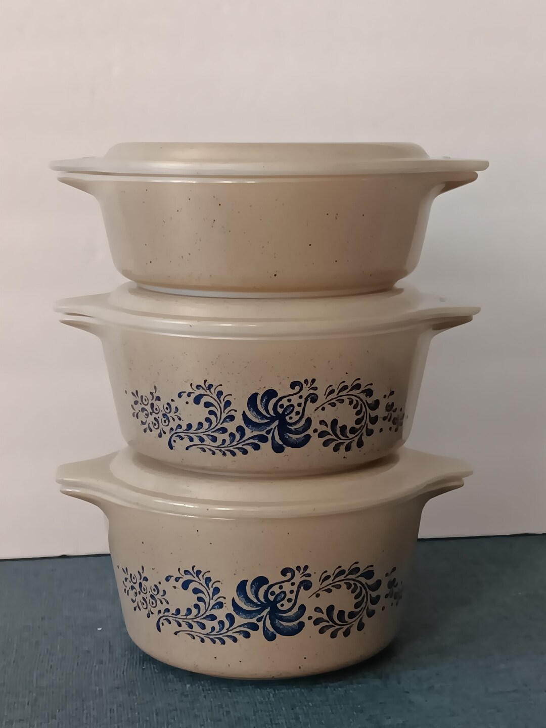 Pyrex Casserole Set of 3 | Pyrex Homestead Pattern | Sizes 471 472 and ...