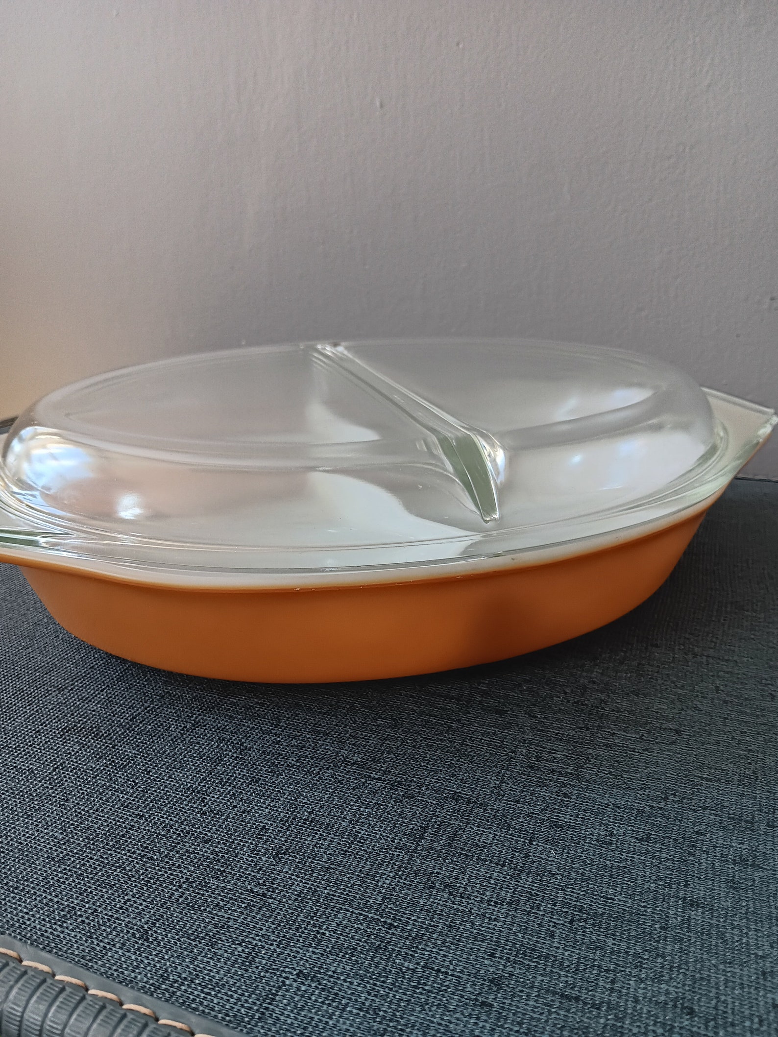 Pyrex Orange/pumpkin Divided Casserole | 1 Quart No. 063 - Etsy