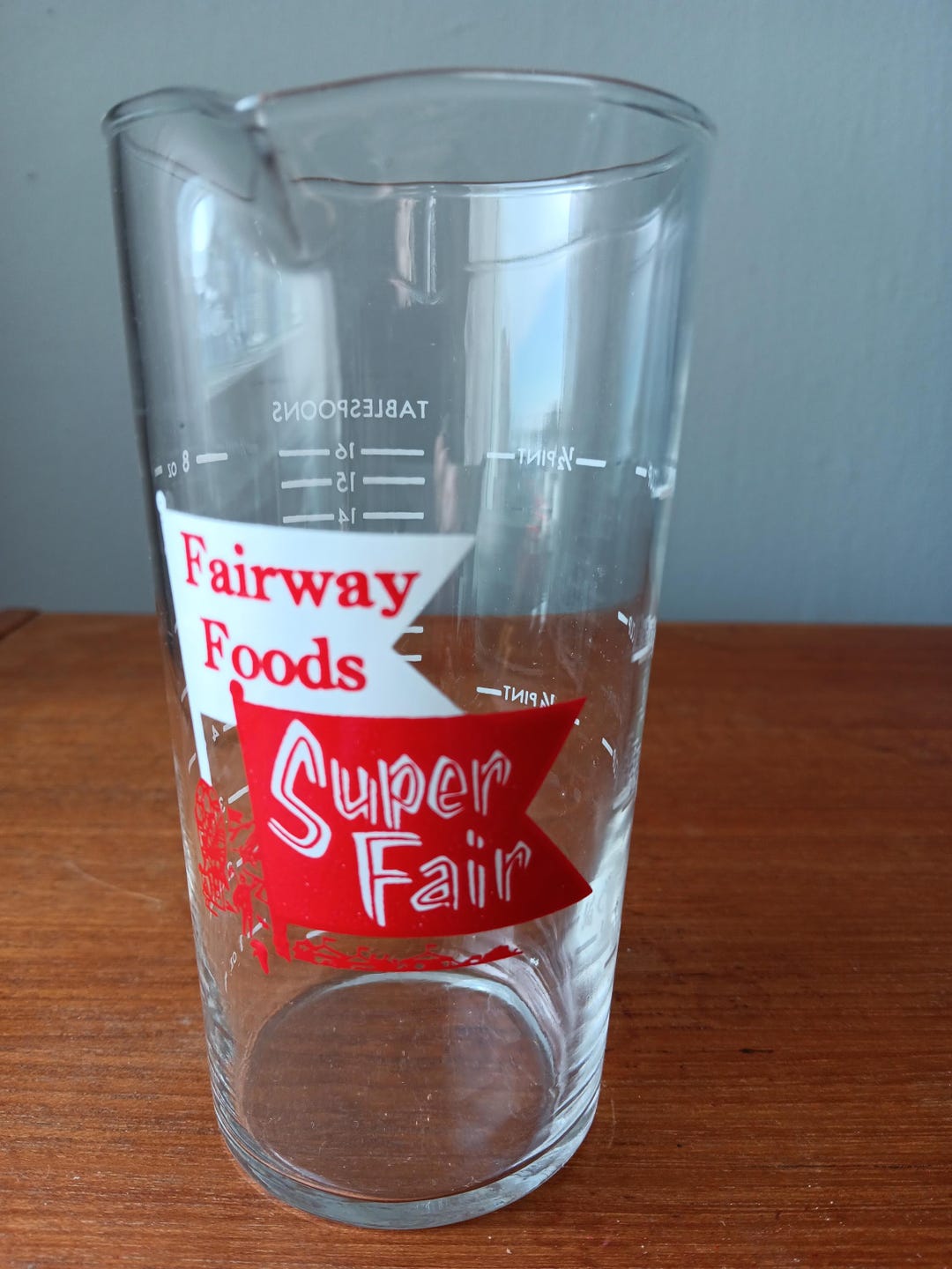 Vintage Measuring Beaker | Old Advertising Promotional Giveaway - Etsy