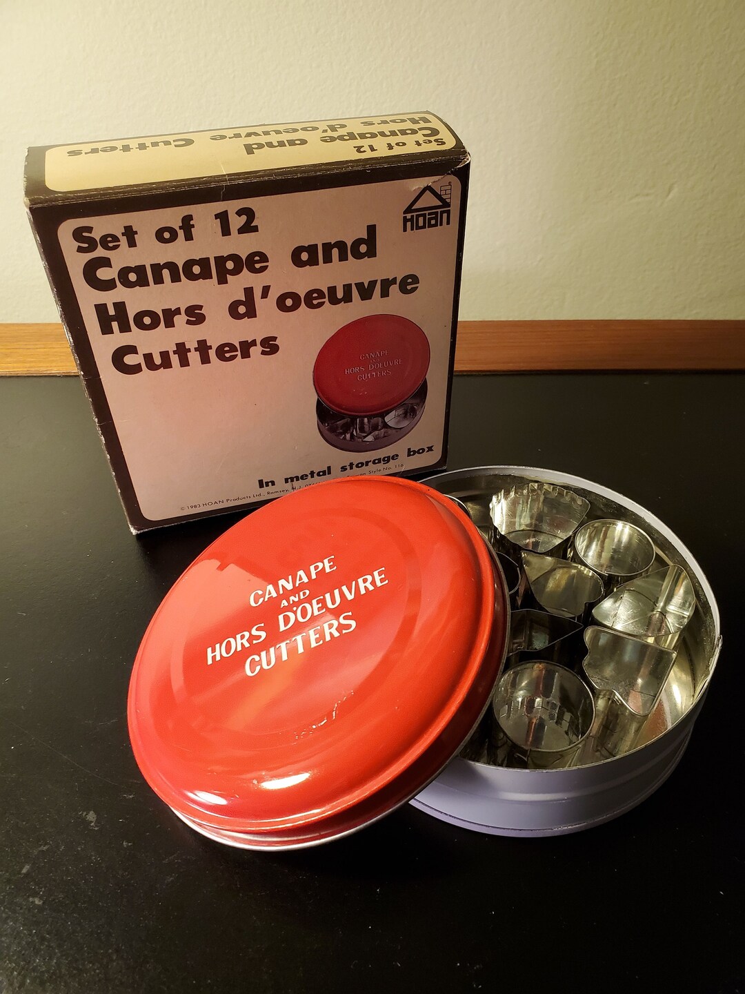 Canapé and Hors D'oeuvre Cutters Aspic Cutters for Retro Entertaining ...