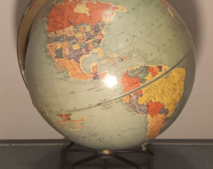 Replogle 12 Reference Globe Designed and Edited by Gustav Brueckmann ...