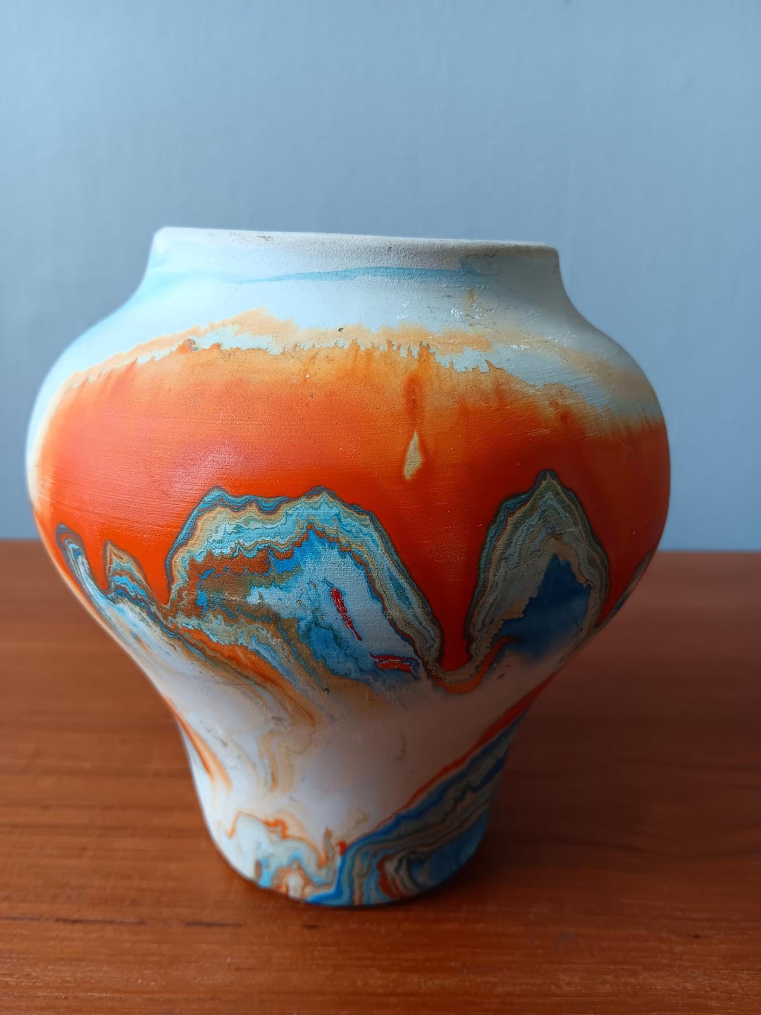 Nemadji Pottery Vase | Midcentury MCM Pottery | Native American Theme ...