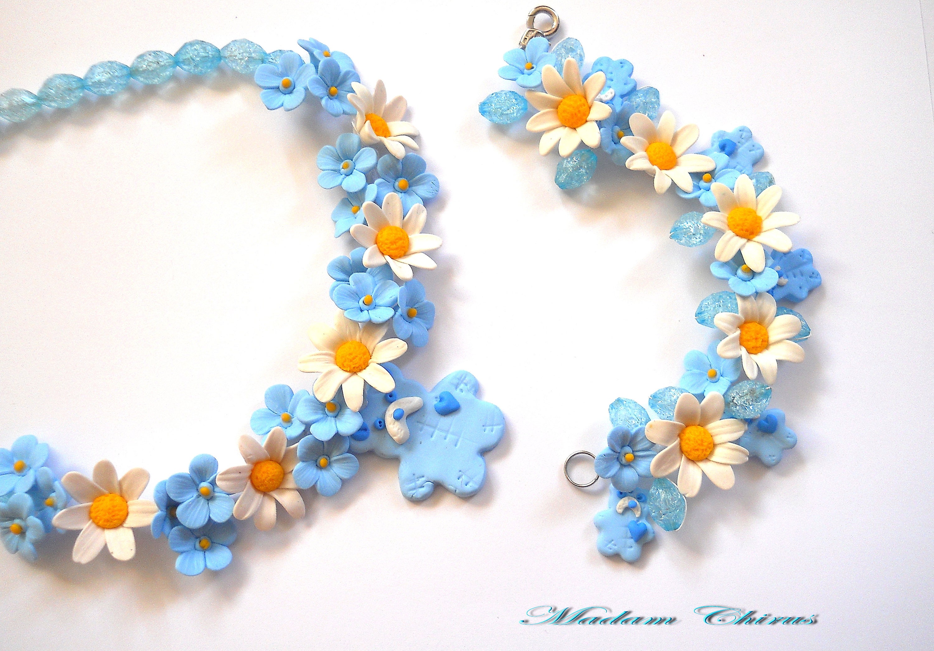 For Children Blue Necklace Baby Decoration Bracelet With - Etsy