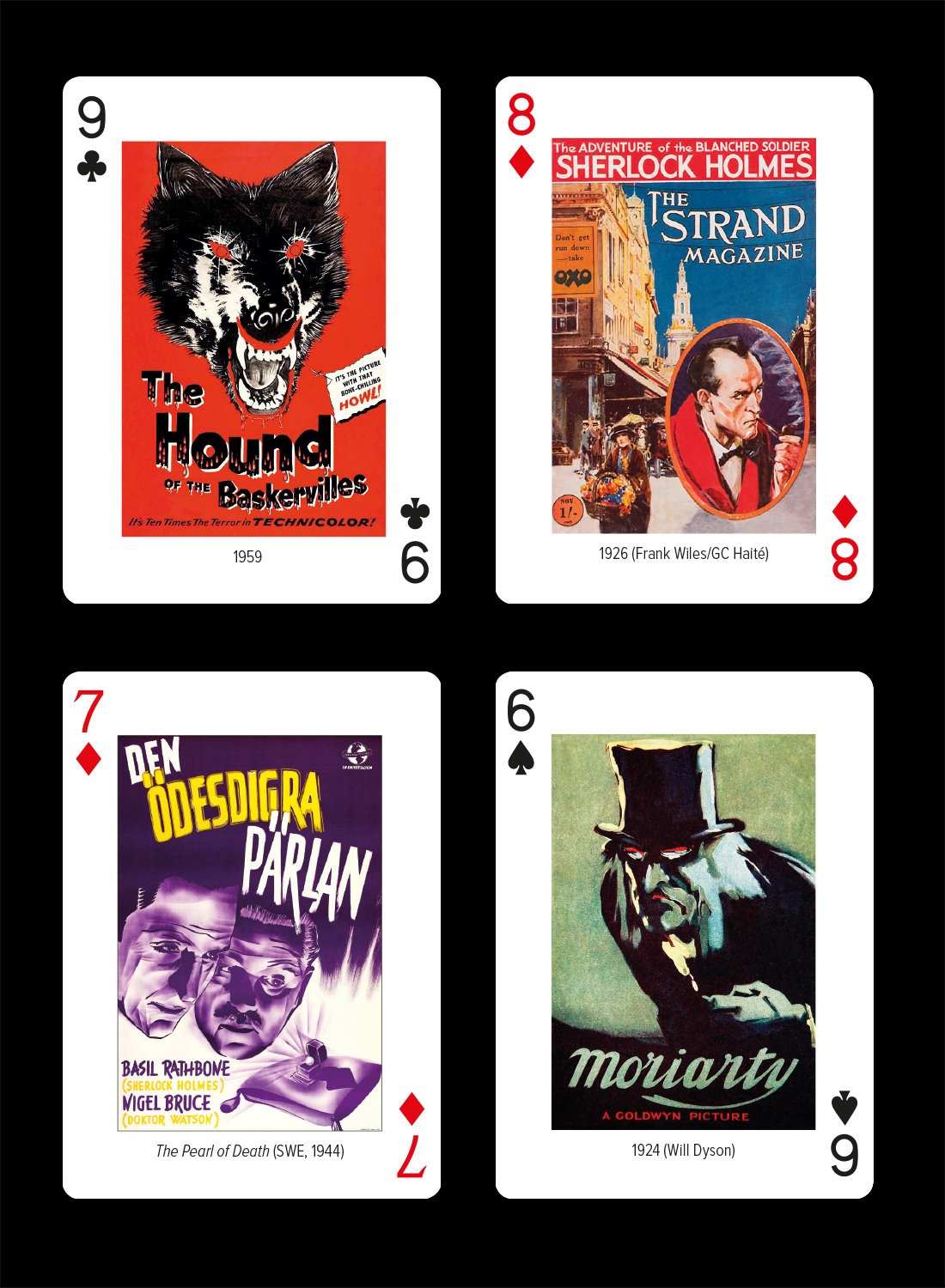 Sherlock Holmes Playing Cards - Etsy