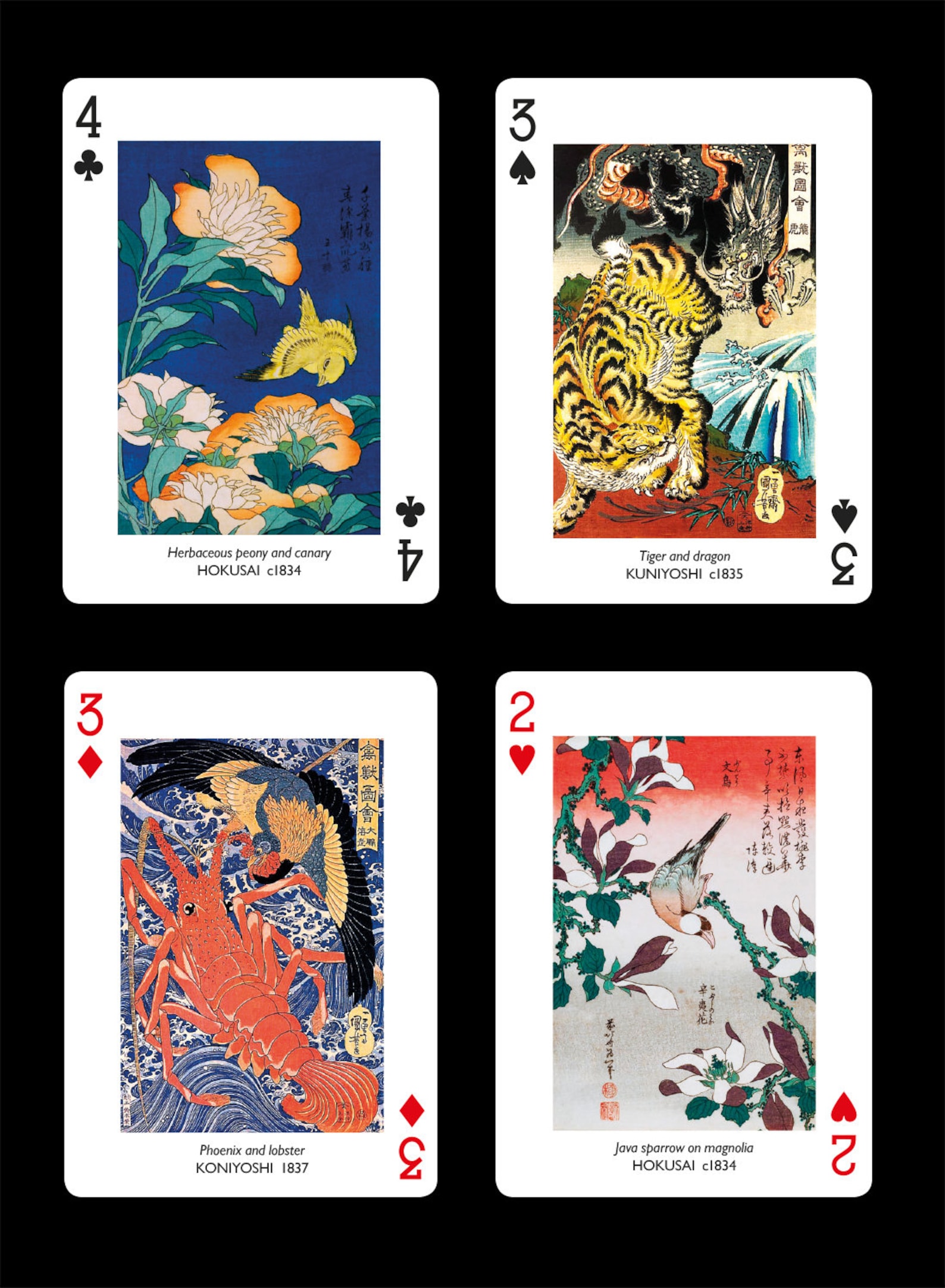 Japanese Prints Playing Cards - Etsy