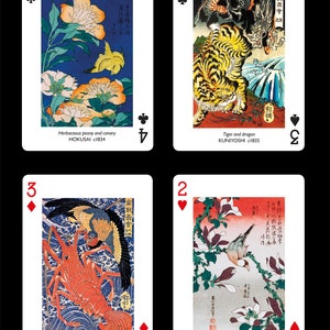 Japanese Prints Playing Cards - Etsy