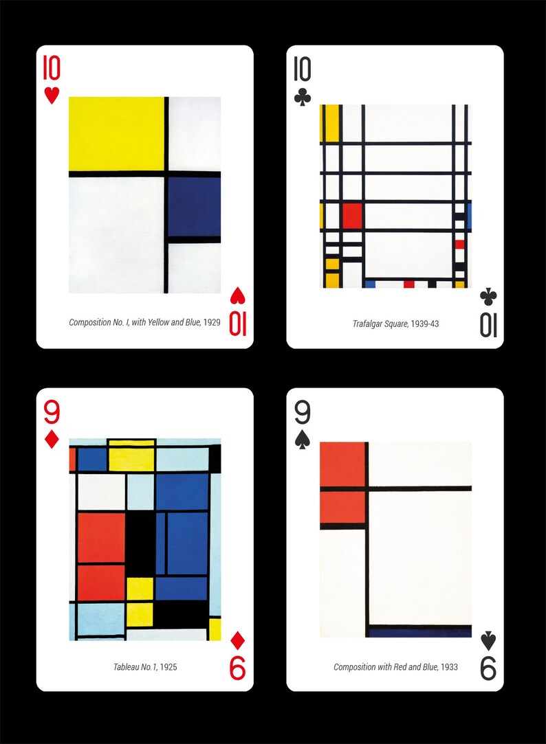 Mondrian Playing Cards - Etsy