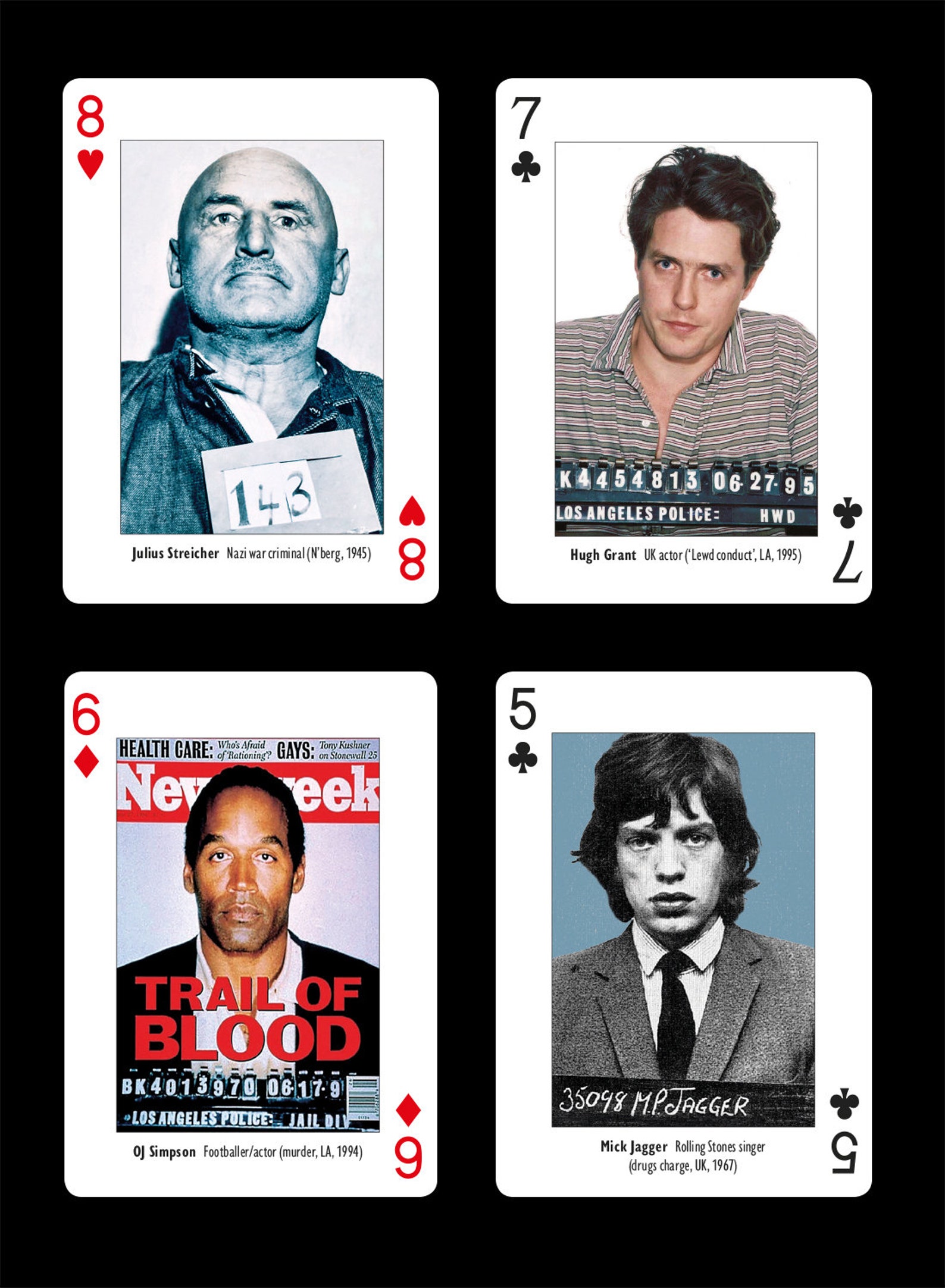 Mugshots! Playing Cards - Etsy