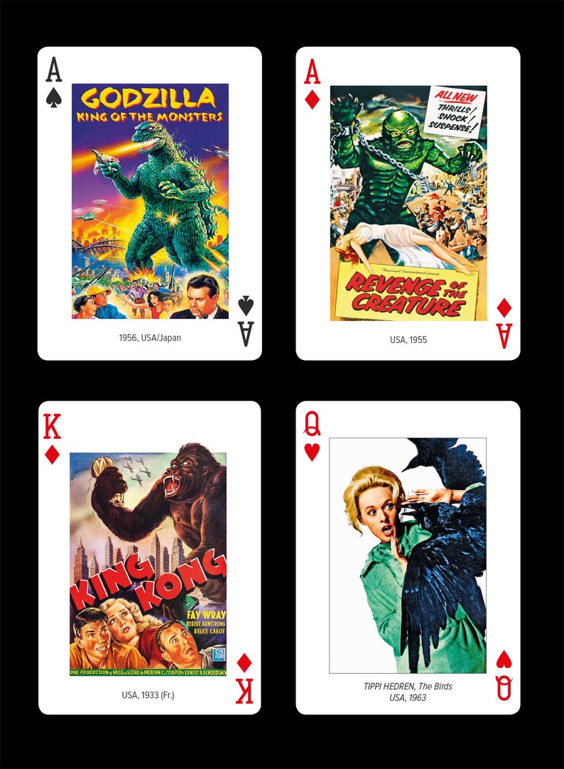 Horror Movie Playing Cards - Etsy
