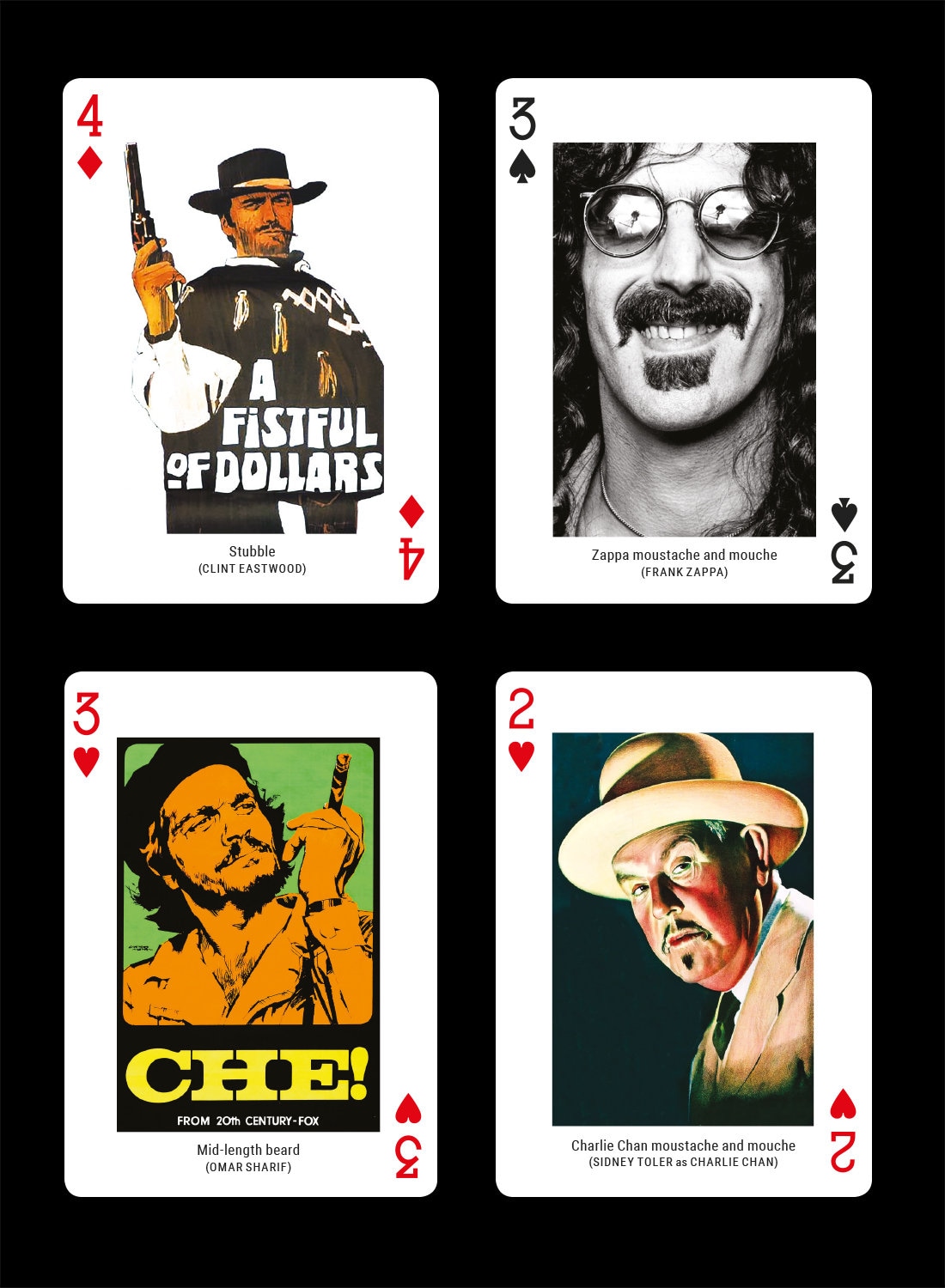 Unshaven: Beards & Moustaches Playing Cards | Etsy