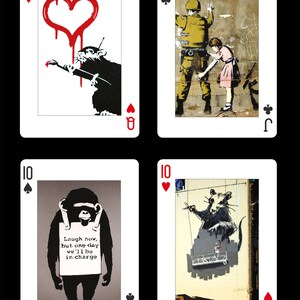 Banksy Playing Cards - Etsy UK