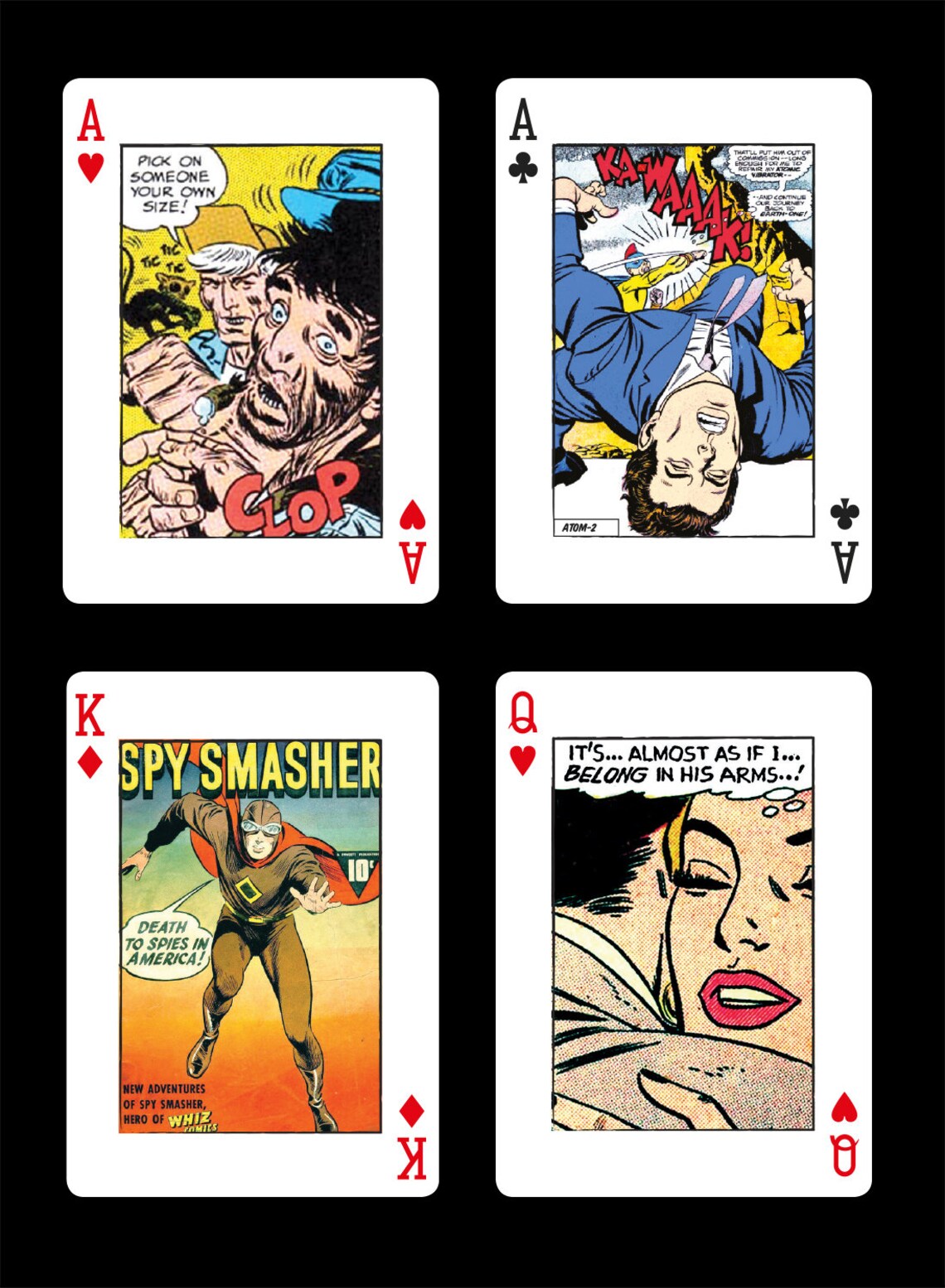 Comic Art: Vintage American Comics Playing Cards | Etsy