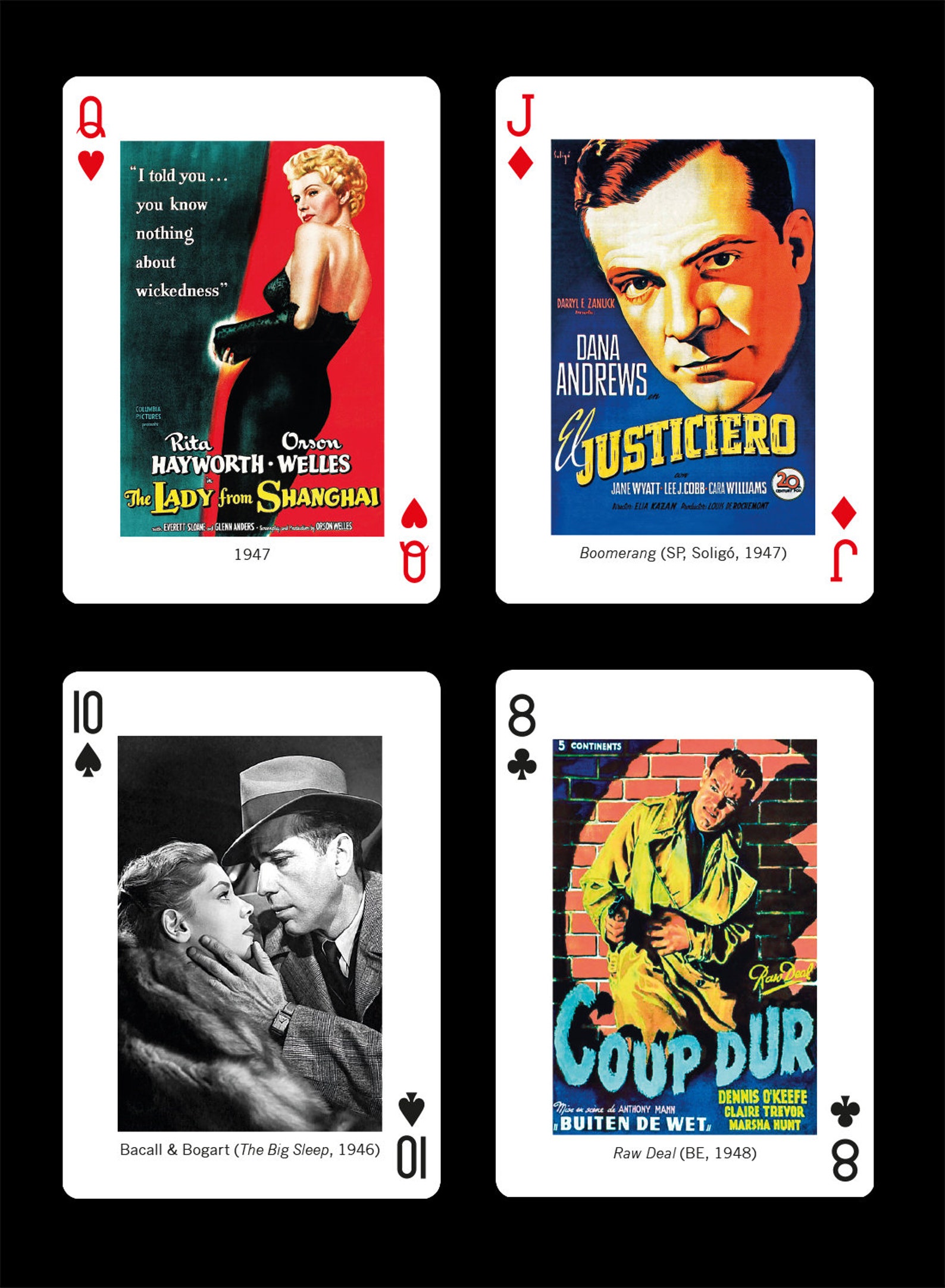 Film Noir Playing Cards - Etsy UK