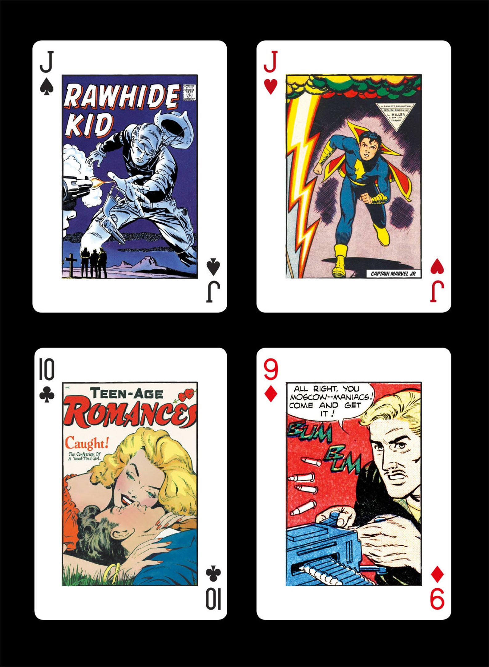 Comic Art: Vintage American Comics Playing Cards | Etsy