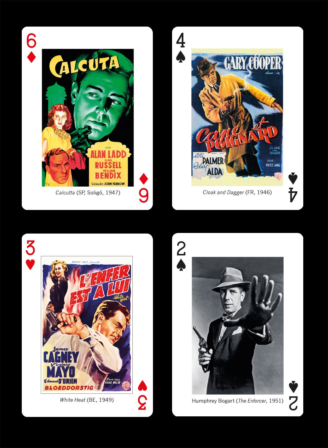 Film Noir Playing Cards - Etsy UK