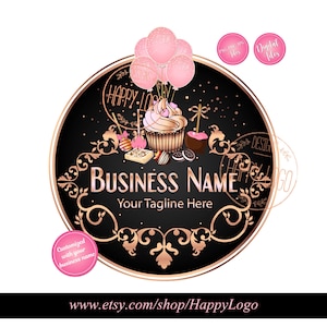 Balloons Sweet Treats Logo, Events Party Planner Logo, Entertainment ...