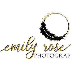 DIGITAL Feather Logo Custom Logo Photography Logo Black | Etsy