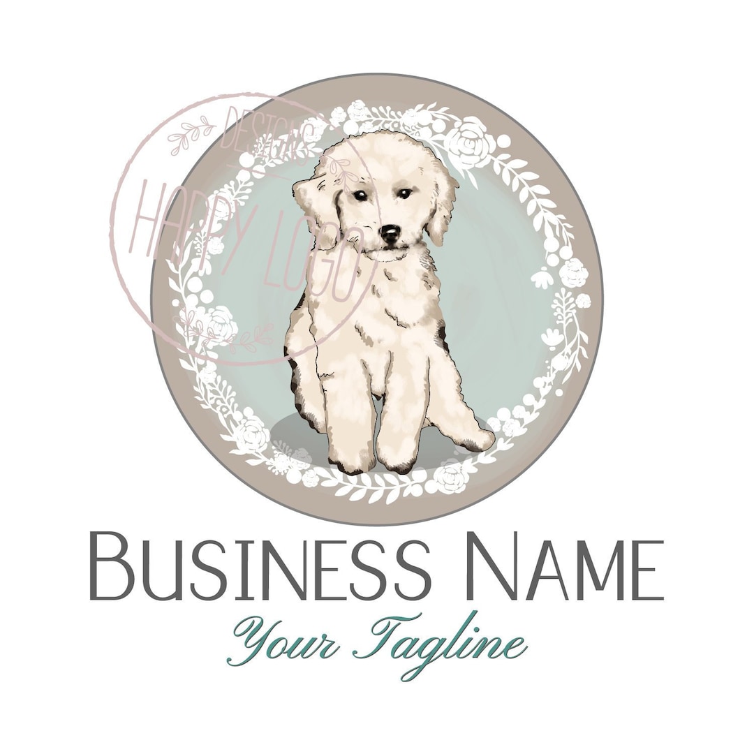 DIGITAL Custom Logo Design, Labradoodle Logo, Cute Puppy Logo, Logo Dog ...