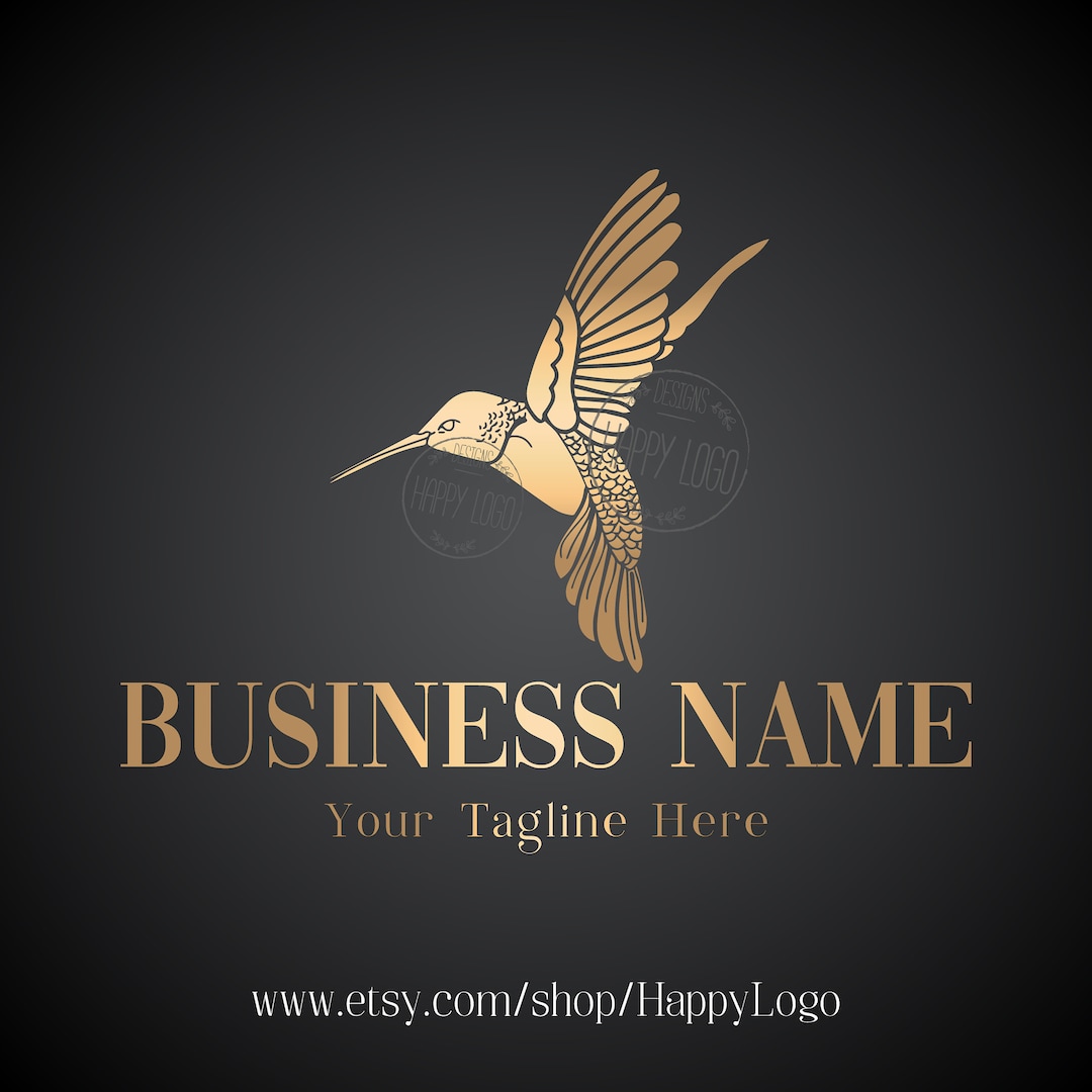 Hummingbird Logo Photography Logo Hummingbird Logo Minimal - Etsy