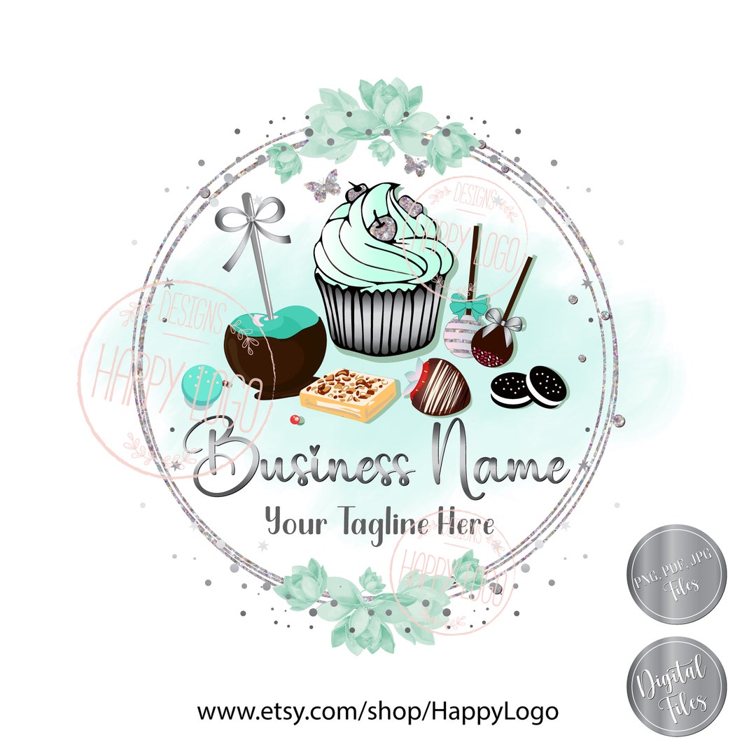 Bakery Logo Design Custom Logo Design Cupcake Bakery Logo Oreos