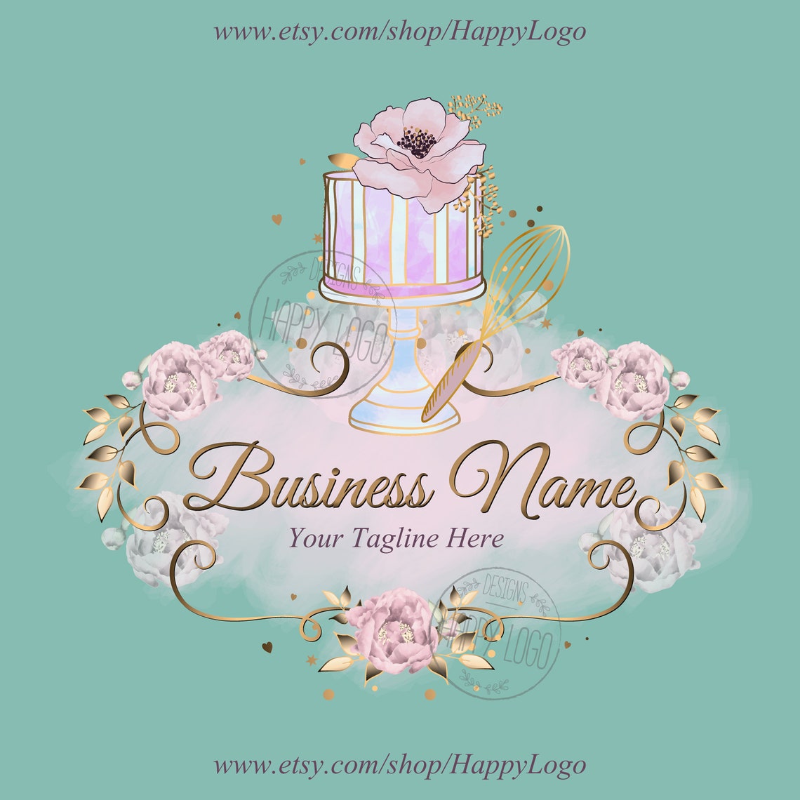 Bakery Logo Cake Logo Custom Logo Design Whisk Cake Logo - Etsy