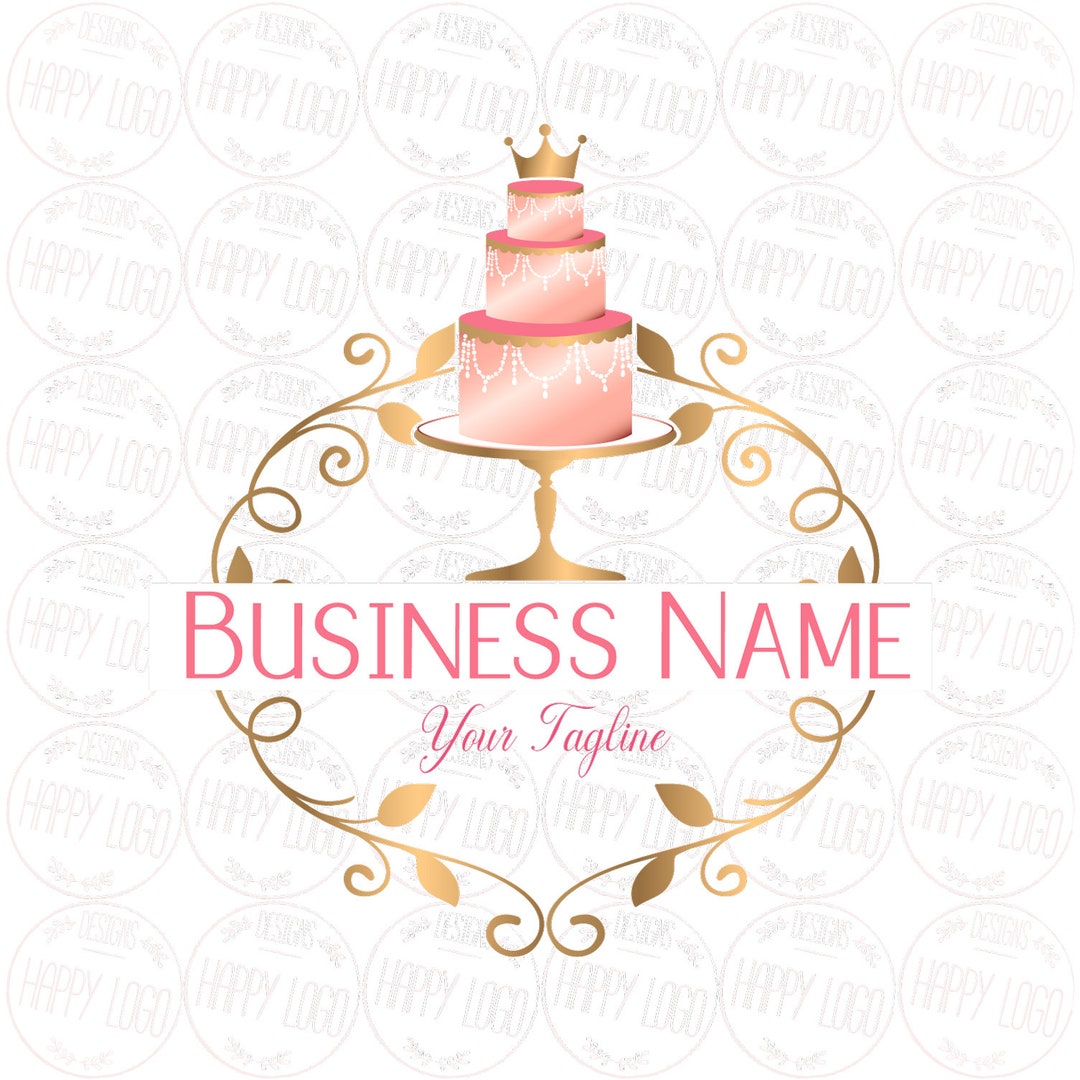 Cake Logo, Custom Logo Design, Bakery Logo, Baking Logo, Branding ...