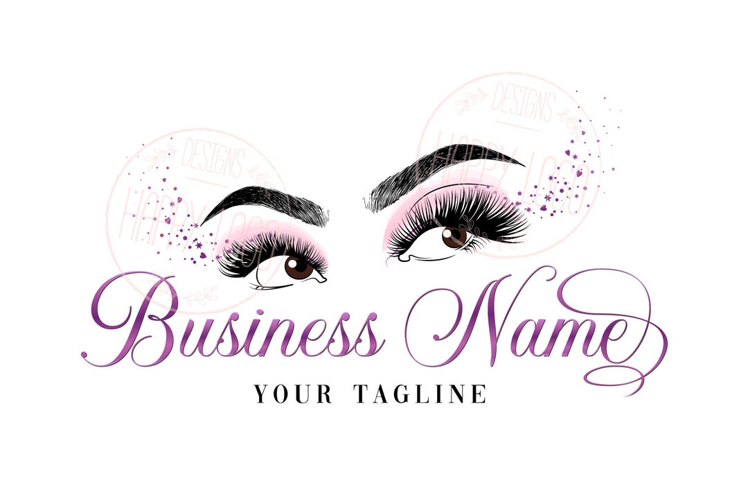 Lashes Logo, Custom Logo Design , Eyelashes Beauty Logo, Makeup Logo ...
