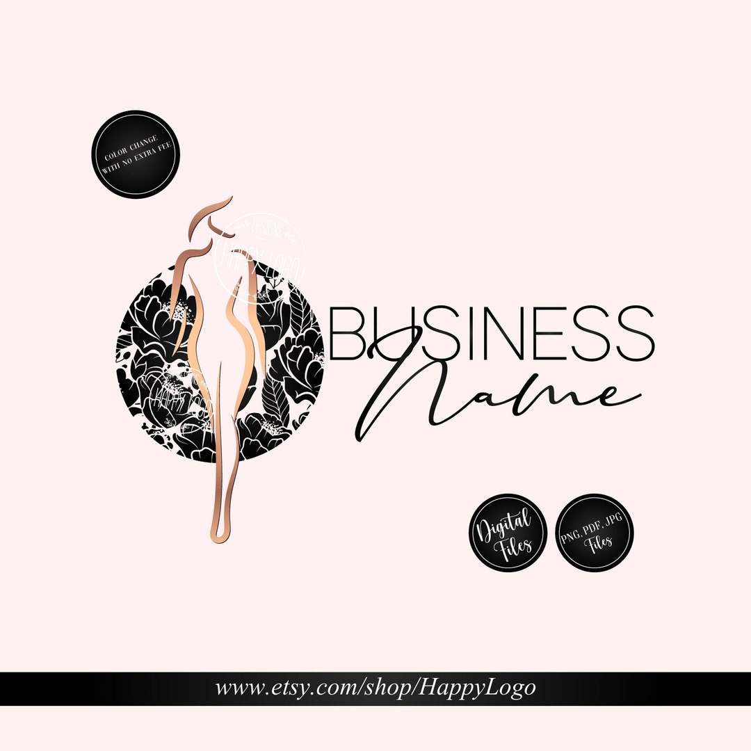 Esthetician Logo, Body Contouring Logo, Premade Beauty Silhouette ...