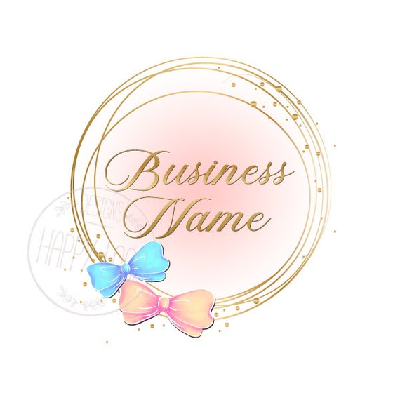 Digital Art & Collectibles Bow Ribbon Business Logo DIGITAL Custom Logo ...