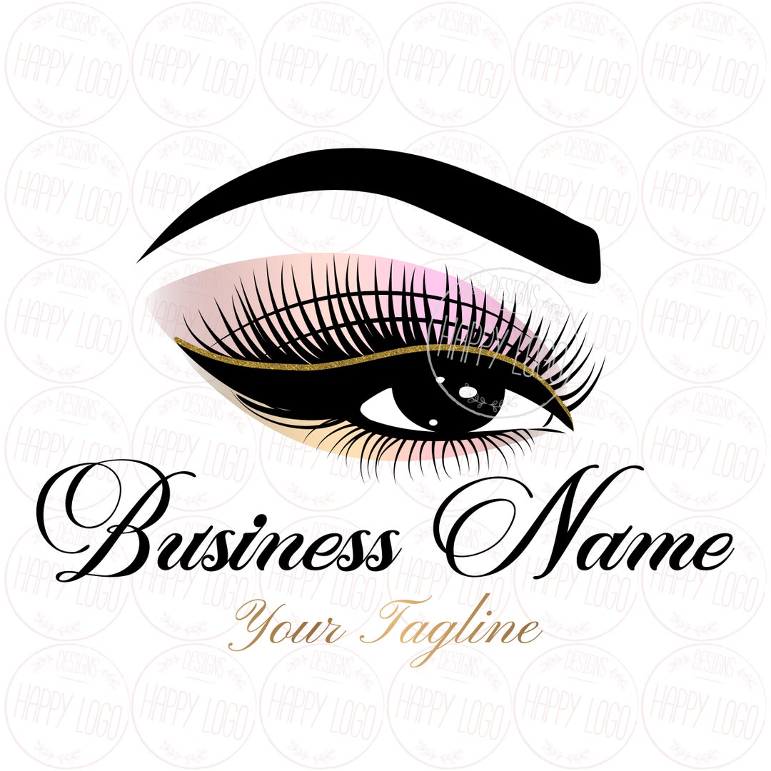 Lash Custom Logo Design, Lashes Logo, Lashes Beauty Logo, Makeup Logo ...