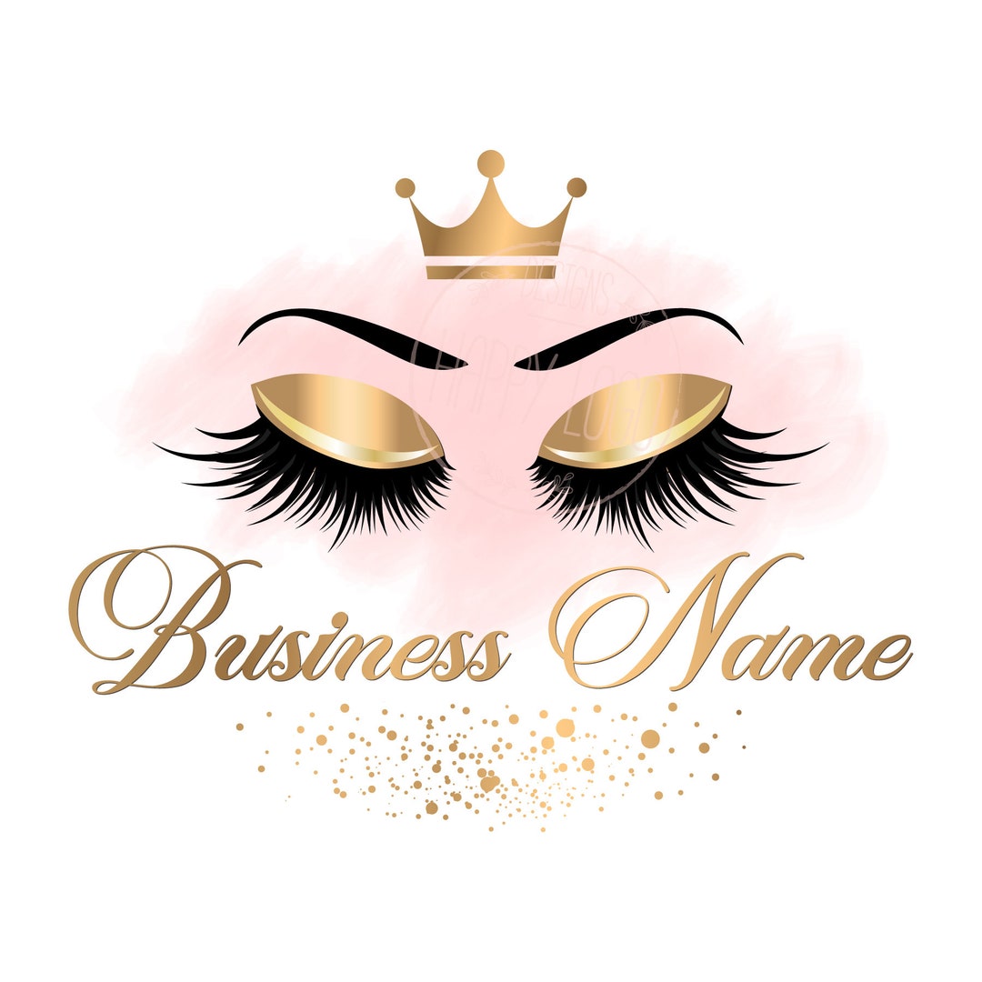 Lash Logo, Custom Logo Design , Lashes Logo, Crown Lash Beauty Logo ...