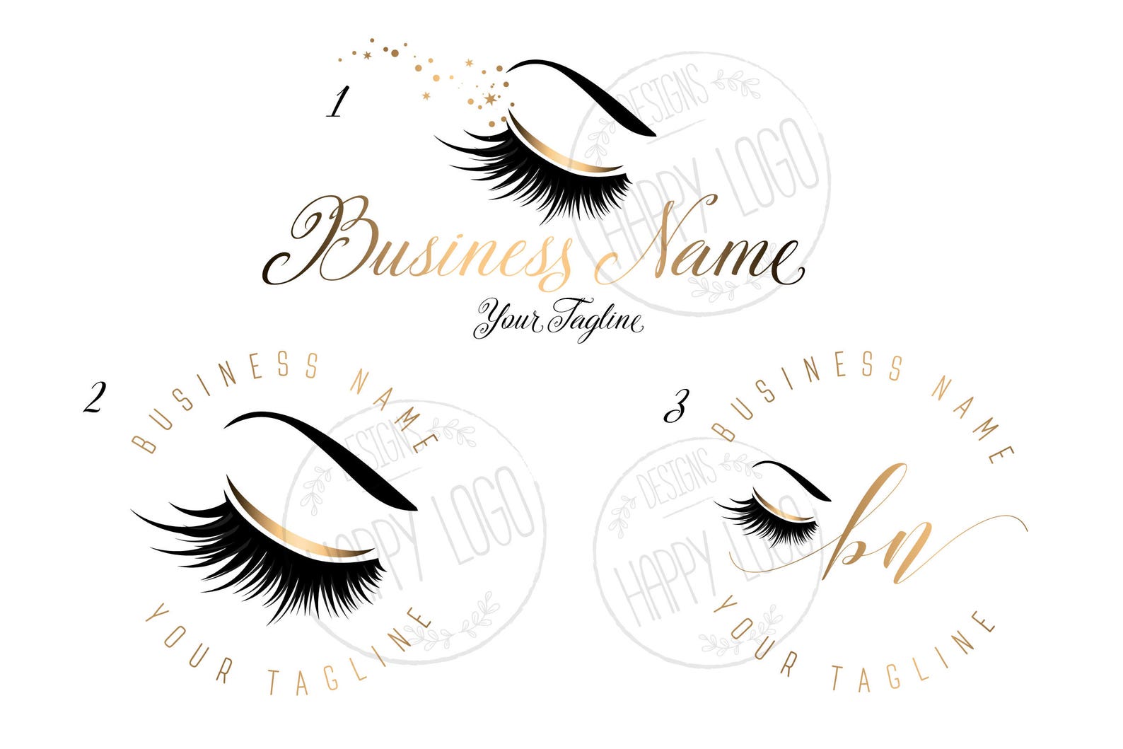 3X DIGITAL Custom Logo Lashes Logo Lashes Beauty Logo - Etsy