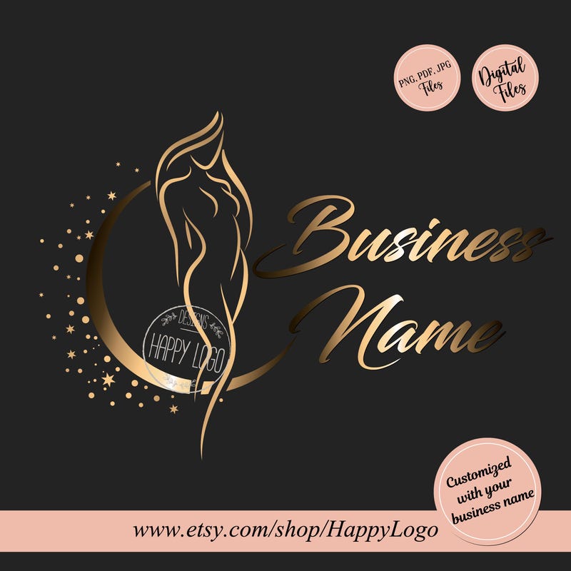 Business Logo Moon Stars - Etsy