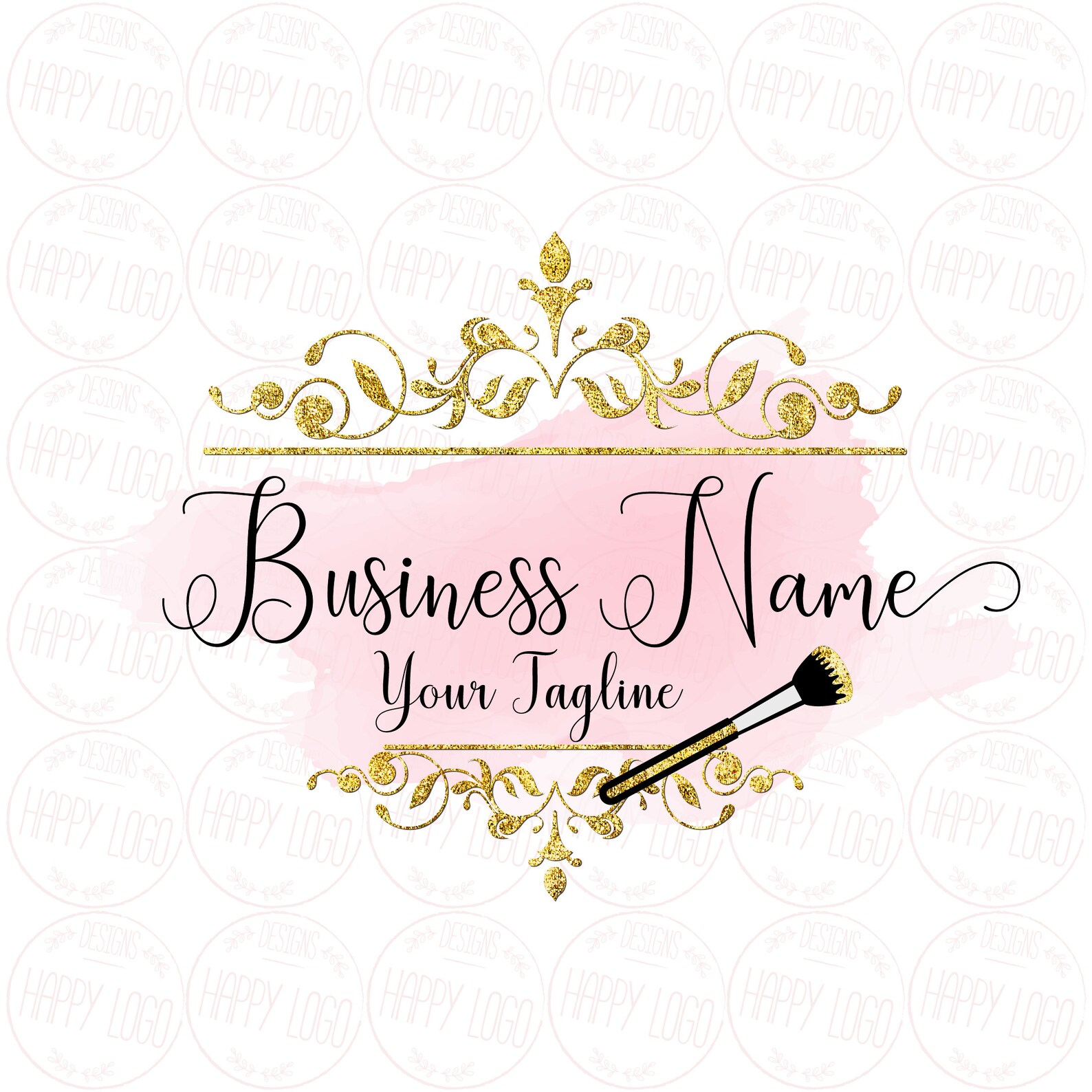 DIGITAL Custom Logo Design Cosmetic Brush Logo Makeup - Etsy