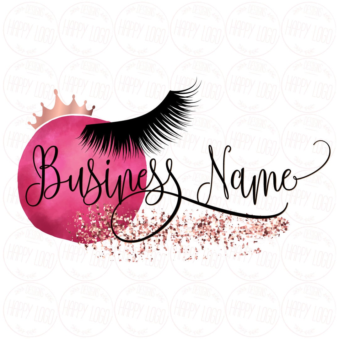 Lash Logo, Custom Logo Design, Crown Lashes Logo, Beauty Logo, Makeup ...