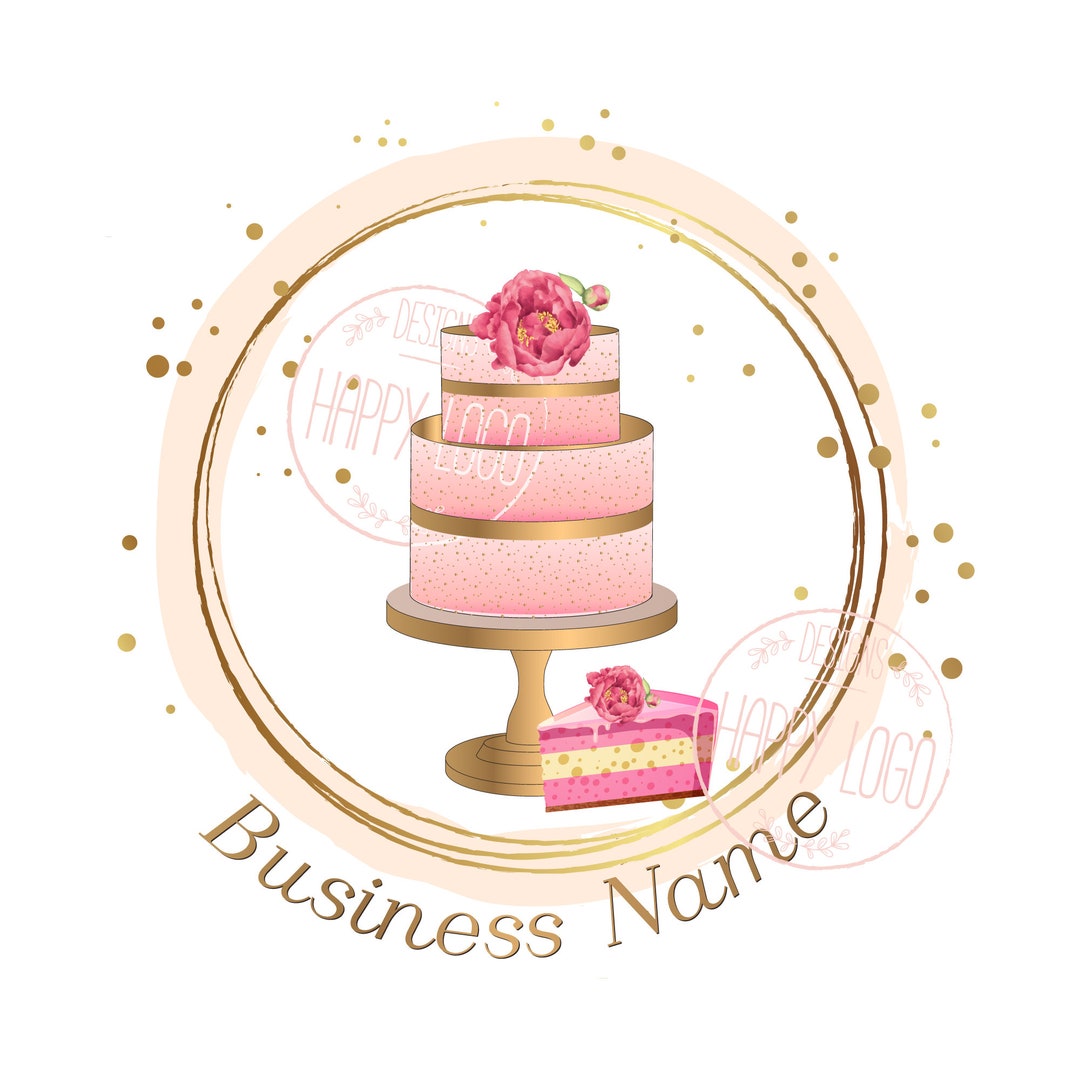 Bakery Logo, Custom Logo Design, Cake Logo, Baking Logo, Premade ...