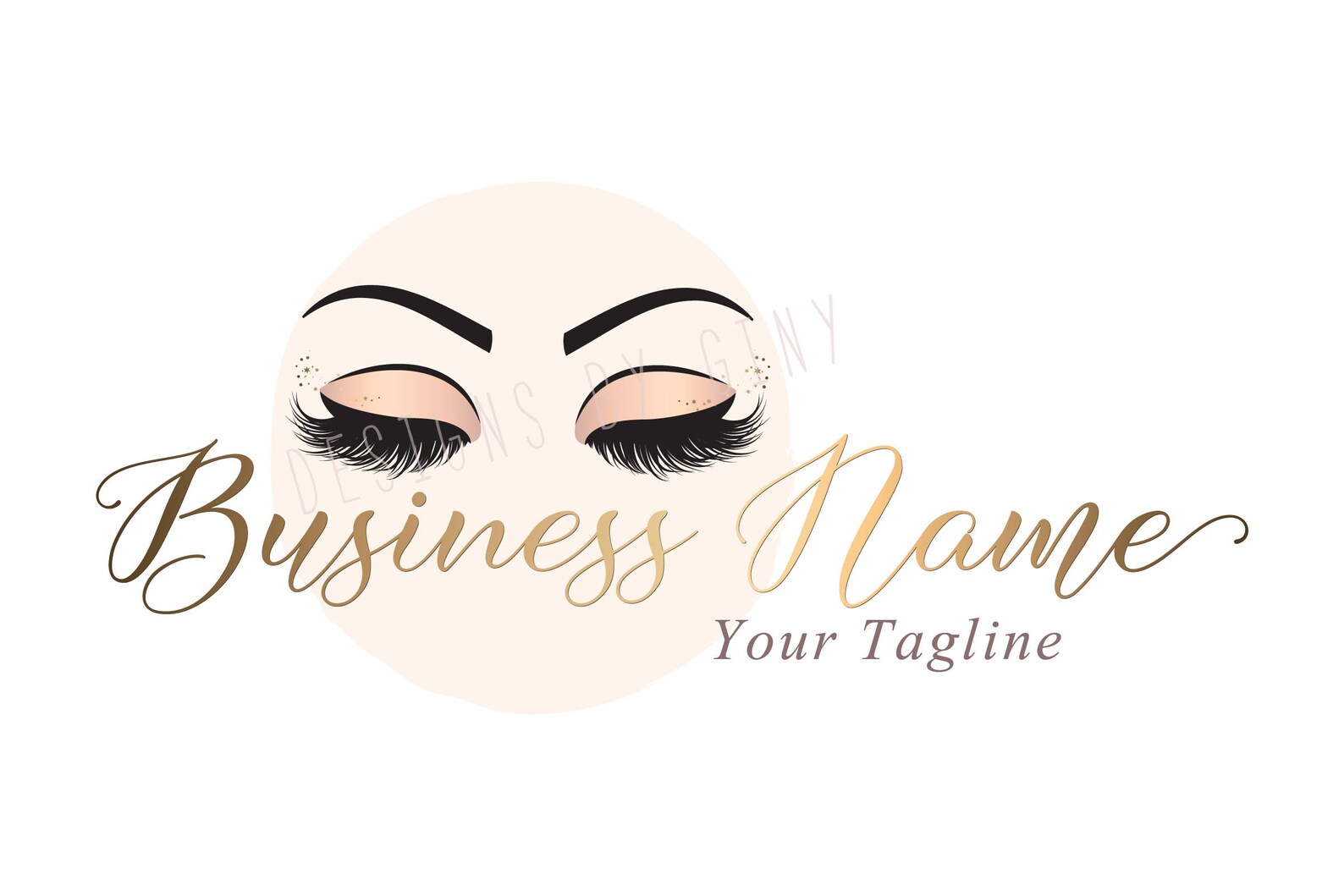 DIGITAL Custom Logo Design Lashes Logo Lashes Beauty Logo - Etsy