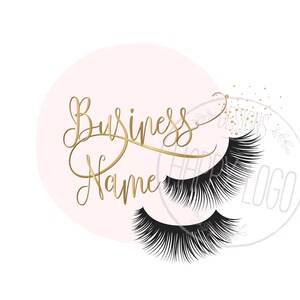 Lash Custom Logo, Lashes Logo, Eye Lashes Beauty Logo, Gold Makeup ...