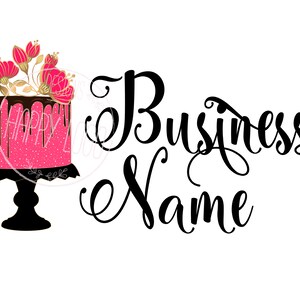 Custom Logo Design, Cake Logo, Bakery Logo, Chocolate Dripping Cake ...