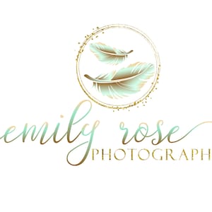 DIGITAL Feather Logo Custom Logo Design Photography Logo - Etsy