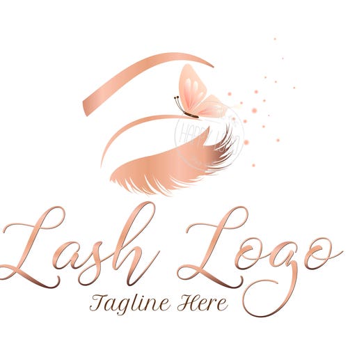 DIGITAL Custom Logo Design Lashes Logo Lashes Beauty Logo - Etsy