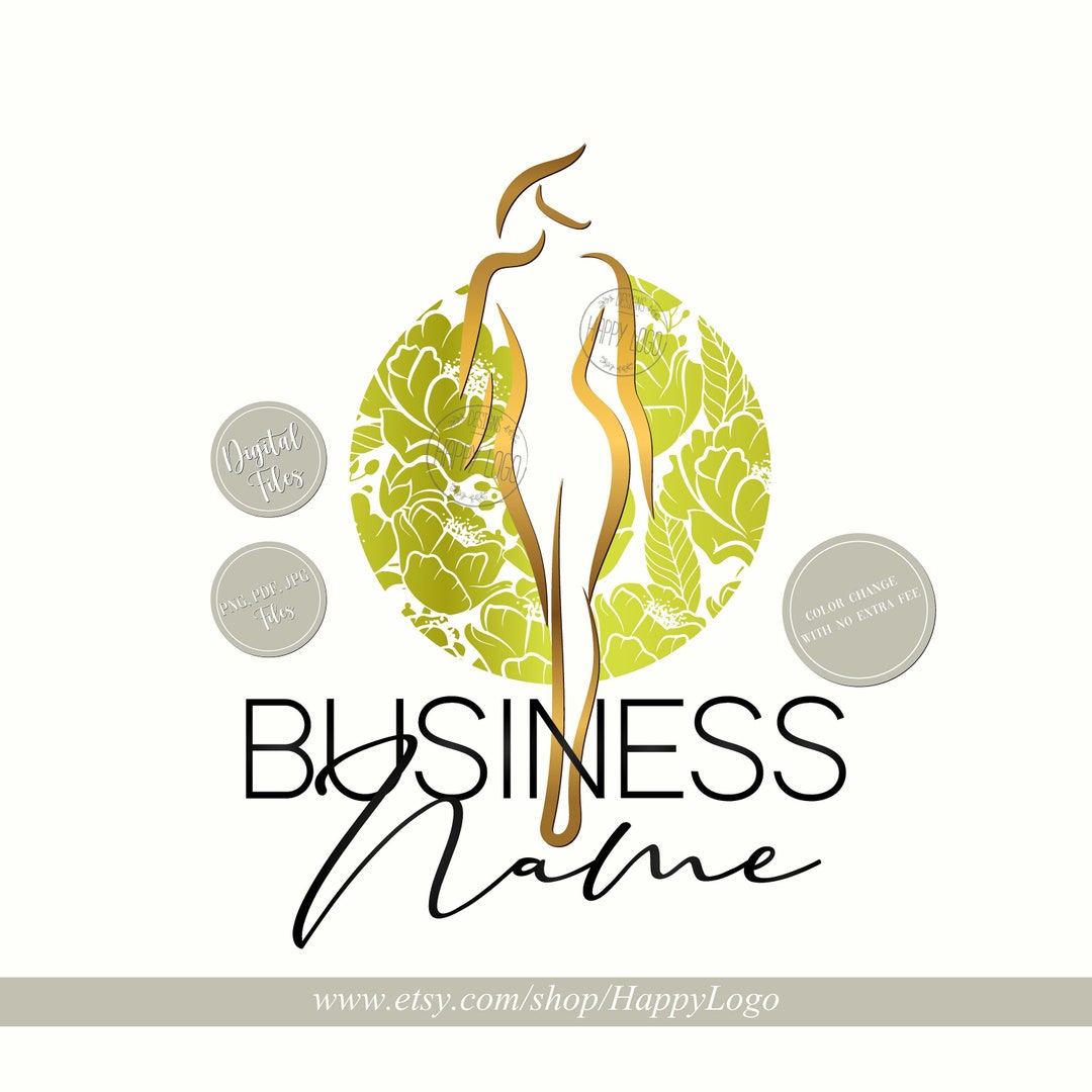 Esthetician Logo, Body Contouring Logo, Premade Beauty Silhouette ...