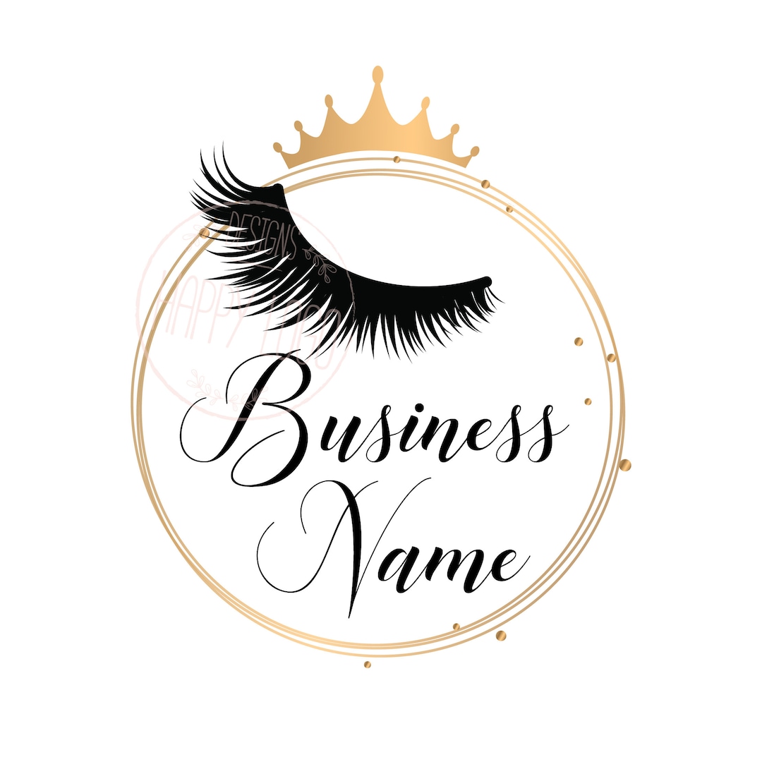 Lash Logo, Custom Logo Design , Lashes Logo, Crown Lash Beauty Logo ...