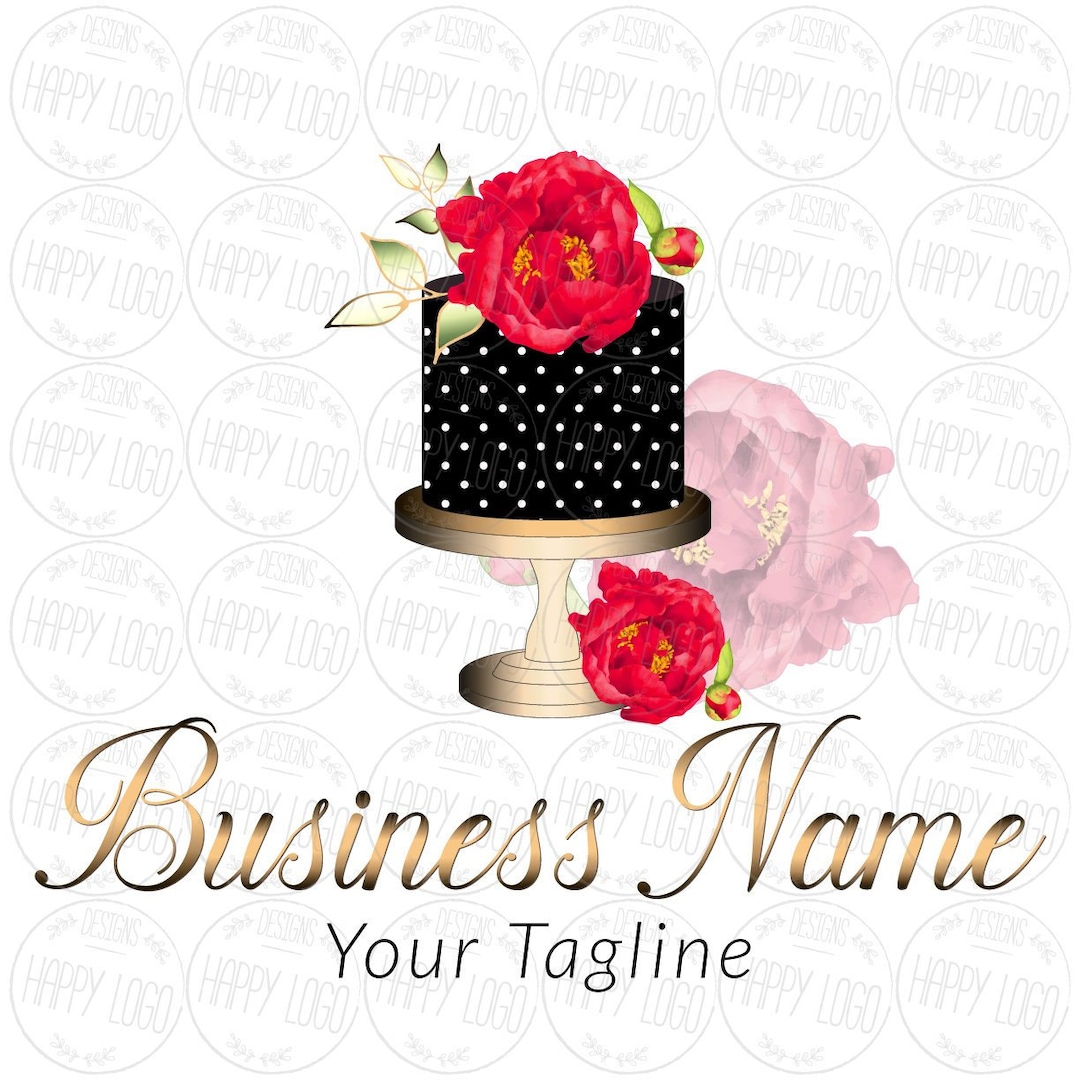 Cake Logo, Baking Logo, Bakery Logo, Custom Logo Design, Flowers Cake ...