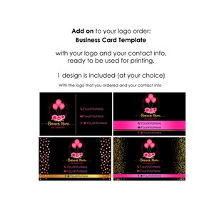 Add On- Business Card Design - Add on for a Premade Logo - Etsy