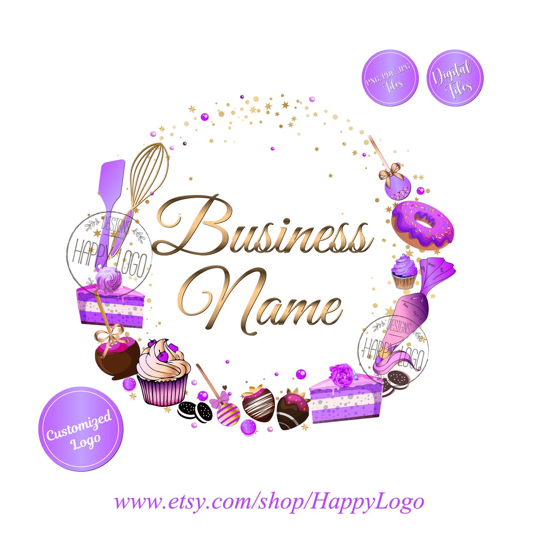 Bakery Logo, Baking Logo, Premade Logo, Cake Logo, Bakery Logo Design ...